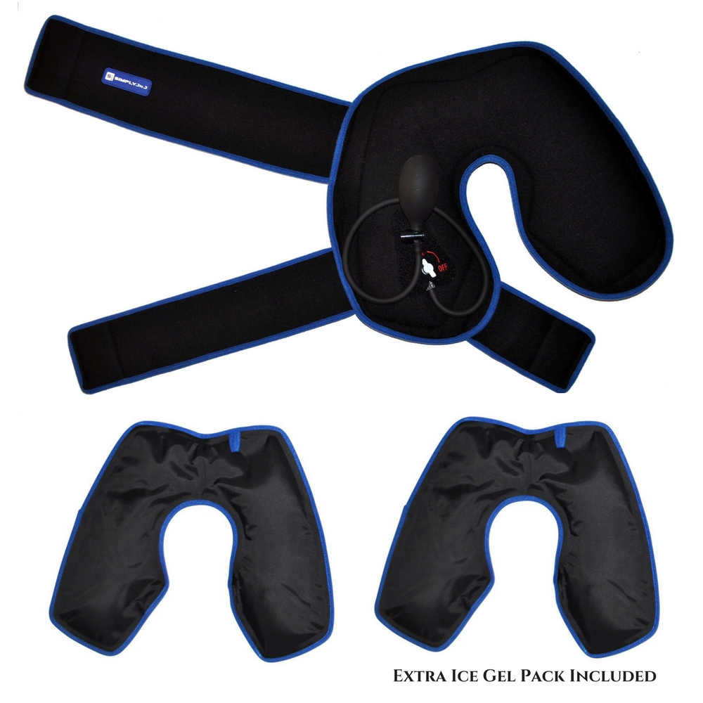 Cold Therapy Knee Wrap With Compression and Extra Ice Gel Pack