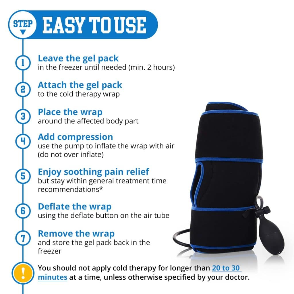 Elbow Ice Wrap with Compression - For Quick Pain Relief Today