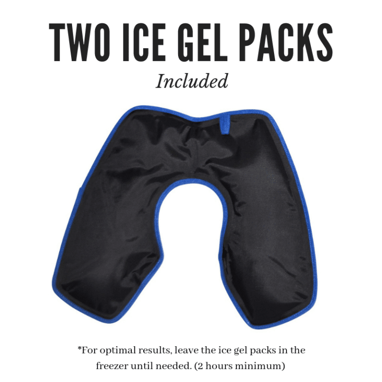 Knee Ice Wrap With Compression & 2 Ice Packs
